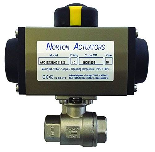 NORTON 70008304 Pneumatic Actuated Valve, 1/2" BSP : Amazon.co.uk ...