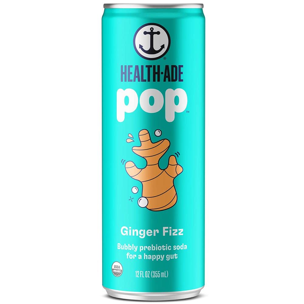 Amazon.com : Health-Ade Pop Ginger Fizz Prebiotic Soda, 12 Fluid Ounce ...