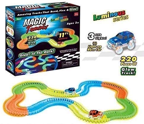 Buy KELLY MILLER Magic Tracks Toy for Kids- Amazing Racetrack - Bends ...