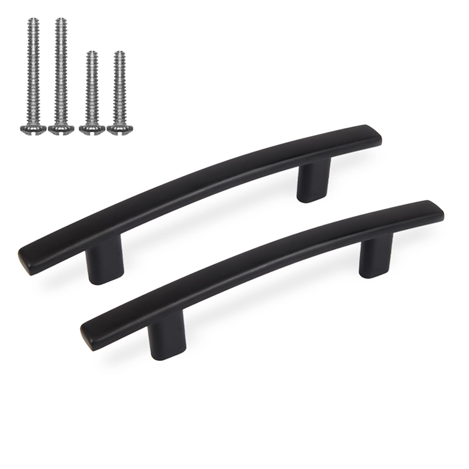 Black Drawer Pulls - 10 Pack - 3 Inch Hole to Hole, 5 Inch Length ...