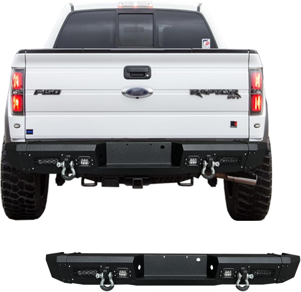 Amazon.com: Vijay Rear Bumper Compatible with 2010-2014 Ford F150 ...