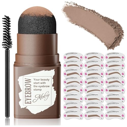 Amazon.com : Eyebrow Stamp and Eyebrow Stencil Kit, Smudge-Proof ...