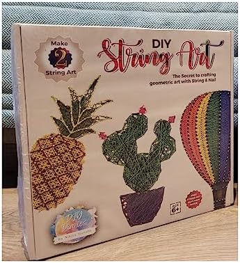 DIY String Art Kit for Beginners, Arts & Crafts Activity kit, Colourful ...