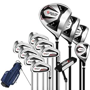 Buy PGM Men's Complete Golf Club Sets - 12 Pieces - 3 Wood (#1,3,5), 1 Hybrid (#4H), 6 Irons(#5 ...