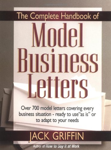 The Complete Handbook of Model Business Letters: Amazon.co.uk: Griffin ...