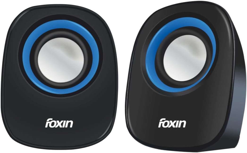 Foxin FMS- 475 Plus 2.0 Multimedia Speaker System Powerful Stereo Sound ...