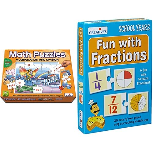 Buy Creative's Educational Aids 0734 Math Puzzles - Multiplication and ...
