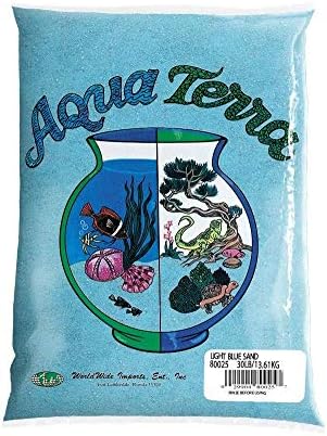 Amazon.com : Aqua Terra Light Blue Sand, 5 Lbs - Premium Aquarium Sand ...
