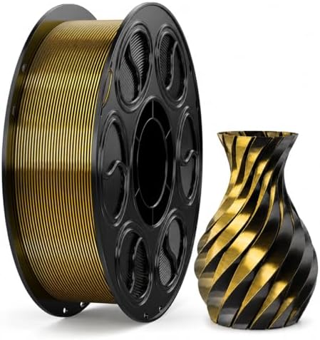 Amazon.com: FILAZOO Gradient Silk PLA Filament 1.75mm, Shiny Black-Gold ...