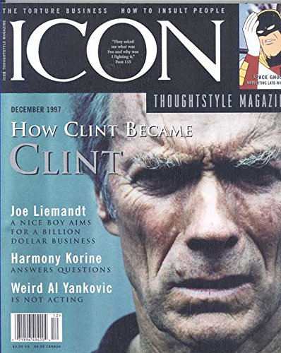 Icon Magazine December 1997 (Clint Eastwood on Cover): Various articles ...