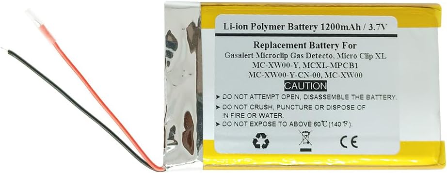 Amazon.com: STARTONG 1200mAh 3.7V Replacement Battery for BW GasAlert ...