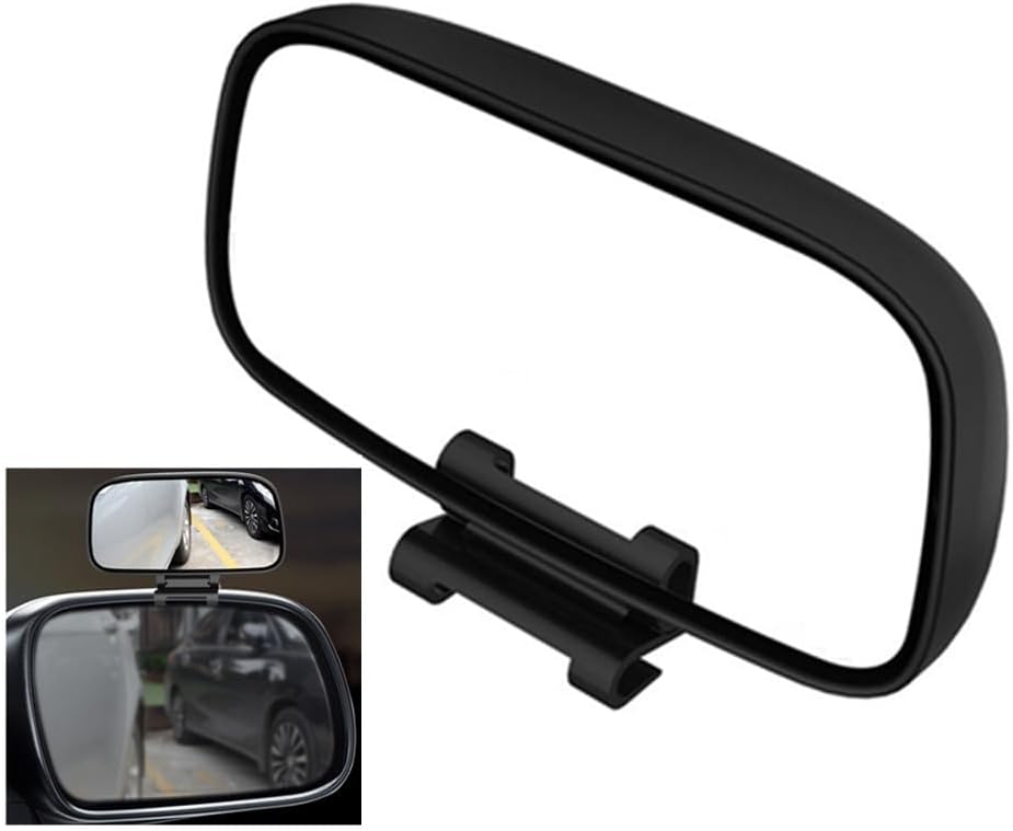 Ampper Rectangle Blind Spot Mirror, HD Glass ABS Housing Convex Wide ...