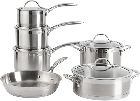Amazon.com: ProCook Professional Stainless Steel Cookware Set ...