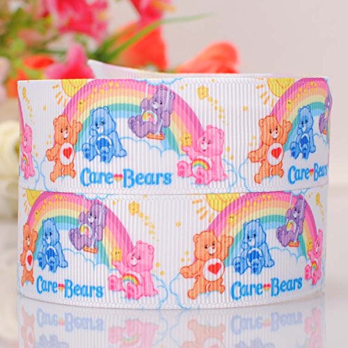 Generic 10 Yards 1' ' 25mm Rainbow Ribbon Printed Care Bear Ribbon ...