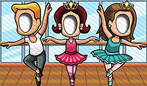 Amazon.com: Ballet Dancers Hole in Face Banner, Face Cutout, Party ...