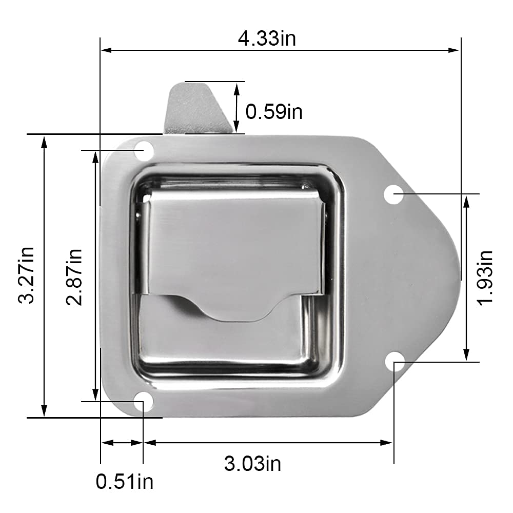 Snapklik.com : Truck Tool Box Latch Replacement Paddle Lock 1 Pack