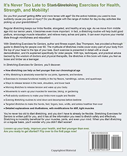 Stretching Exercises for Seniors: Simple Movements to Improve Posture, Decrease Back Pain, and ...