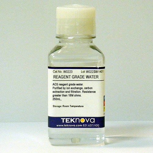 Teknova Water, Reagent Grade Solution. 250 ml: Amazon.com: Industrial ...