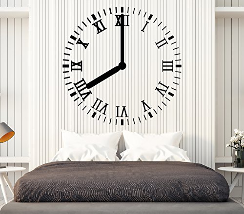 Amazon.com: Vinyl Wall Decal Clock Time Room Office Decor Dial Stickers ...