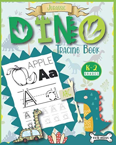 Dinosaur Tracing Book: Trace the Letters with a Jurassic Themed ...
