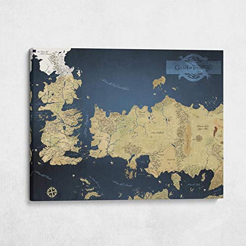 Gallery Farm | Westeros And Essos Map Game Of Thrones Art | 1.5 Inch ...
