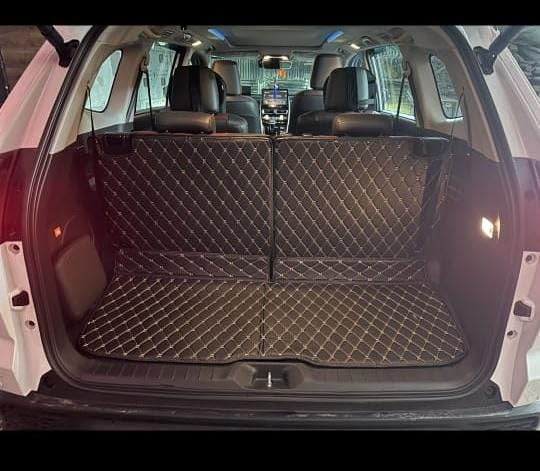 CAPDELL 7D Premium Car Boot/Trunk Mat Compatible with Kia Carens6seater ...
