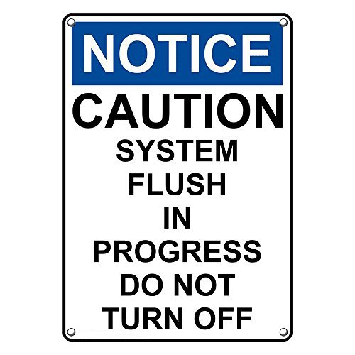 Amazon.com: Weatherproof Plastic Vertical OSHA Notice Caution System ...