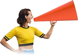 Amazon.com : Marketing Holders 6 Pack Large Orange Plastic Megaphone 24 ...
