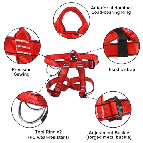 Snapklik.com : NewDoar Adjustable Thickness Climbing Harness,CE ...