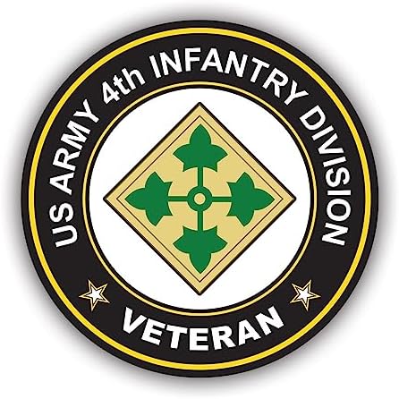 Amazon.com: U.S. Army 4th Infantry Division Vinyl Decal : Automotive