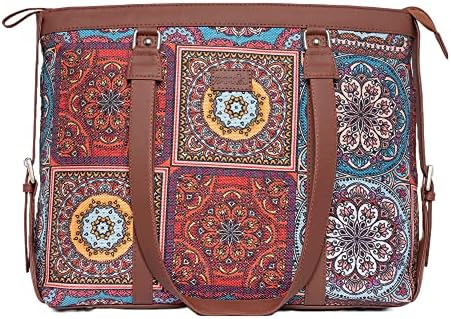 ZOUK Multicolor Abstract Printed Handmade Vegan Leather Women's Office ...
