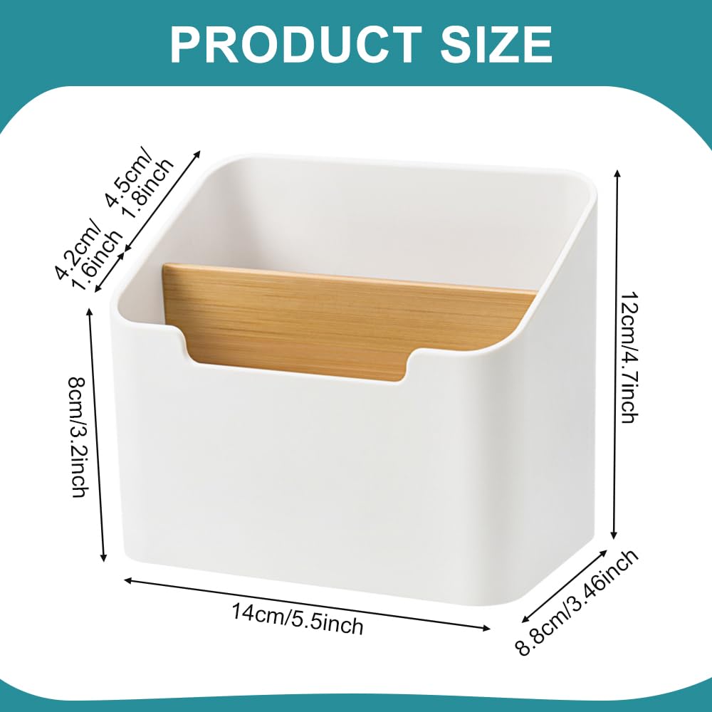 HEKOBAG Remote Control Holder, Desk Caddy Organiser with 2 Compartments ...