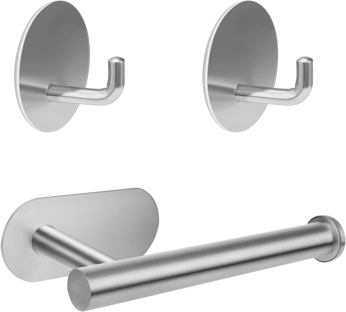 Amazon.com: Self Adhesive Toilet Paper Holder and 2 Pack Towel Robe ...