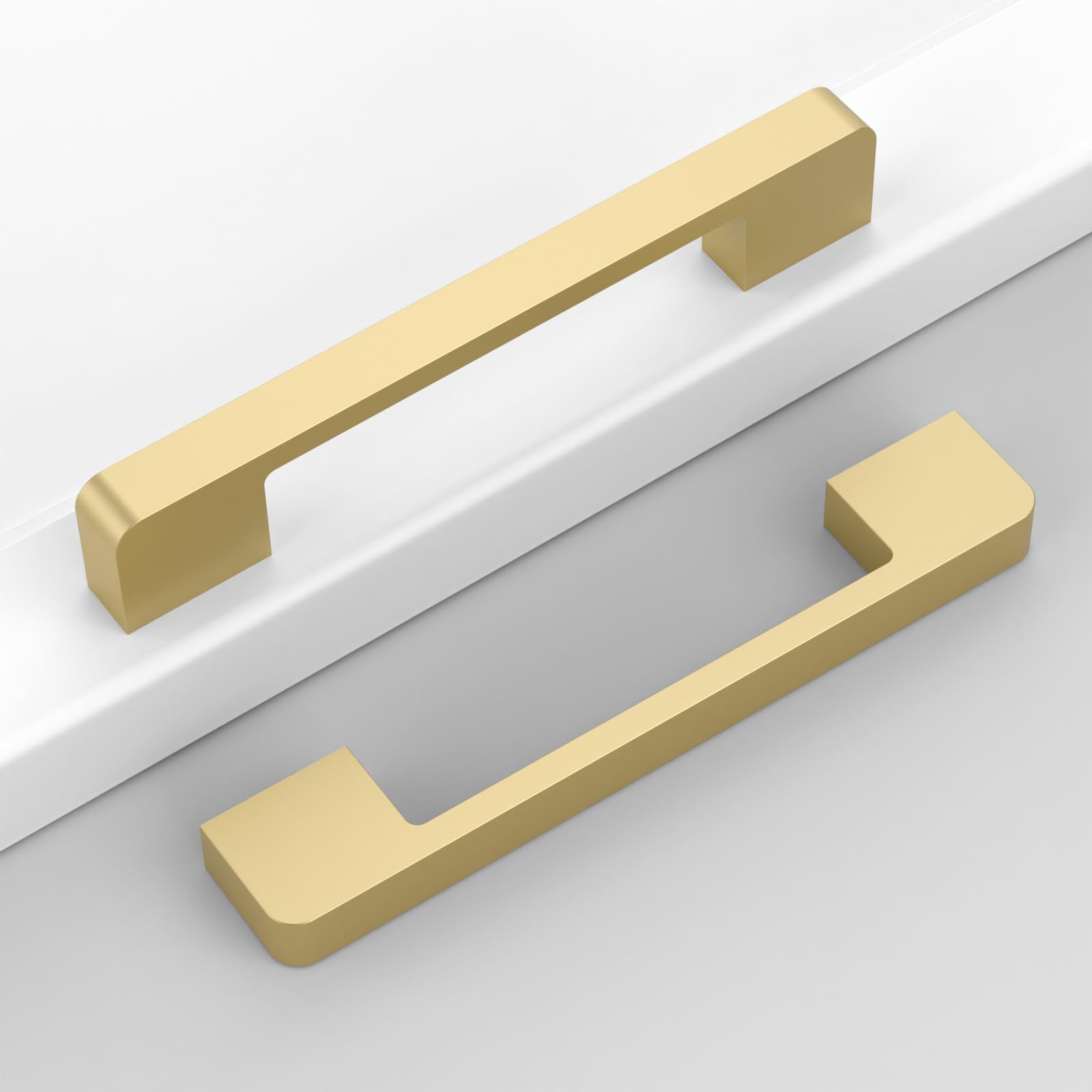 Coinkoly 10 Pack 5"(128mm) Brushed Gold Cabinet Pulls Kitchen Cabinet ...