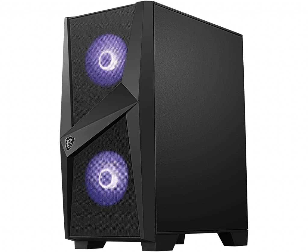 MSI MAG Forge 100M Mid Tower Gaming Computer Case 4MM Tempered Glass msi-mag-forge-100m-mid-tower-gaming-computer-case-4mm-tempered-glass