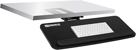 Amazon.com: Mount-It! Adjustable Under Desk Keyboard Tray, Ergonomic ...