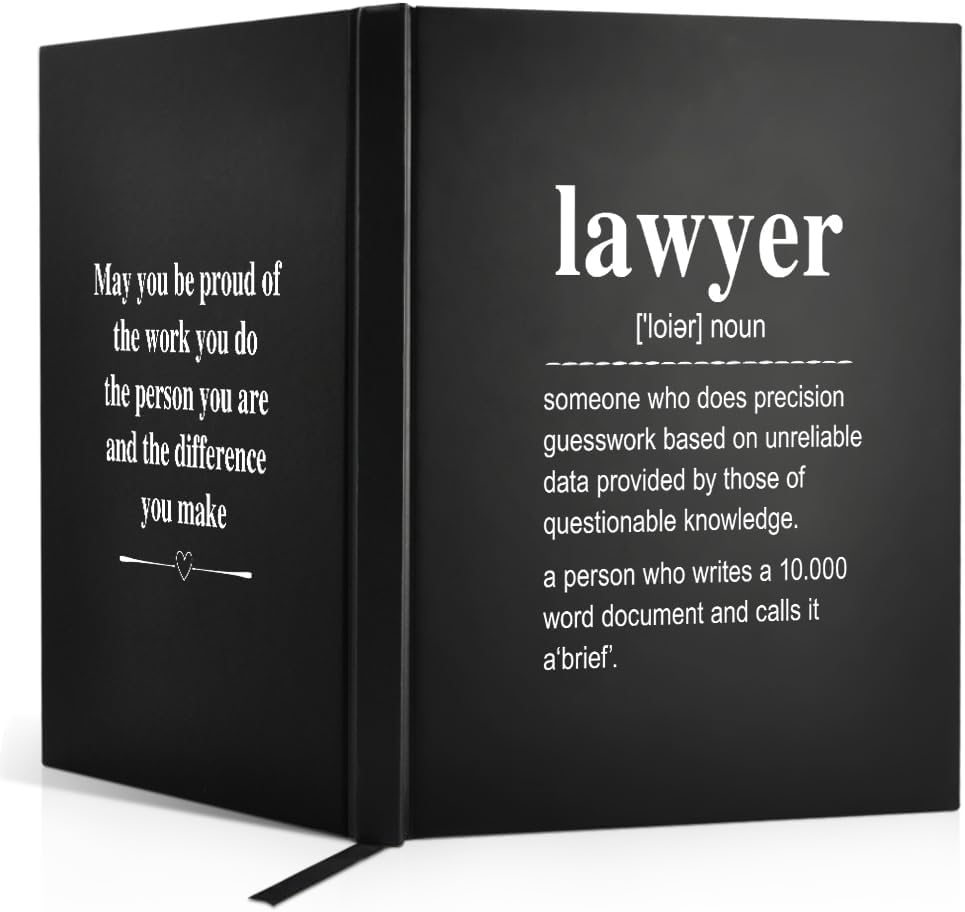 Amazon.com : WUUCKOO Lawyer Definition 80 Sheets 160 Pages Blank Double ...