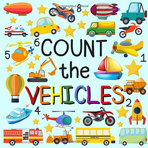 Amazon.com: Count The Vehicles: A Fun Picture Puzzle Book for 2-5 Year ...
