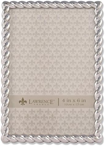 Amazon.com - Lawrence Frames 4x6 Brushed Nickel Metal Picture Frame ...