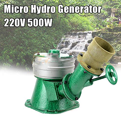 QWERTOUY 220V 500W Micro Hydro Wasser-Turbine-Generator Wasser Magnet ...