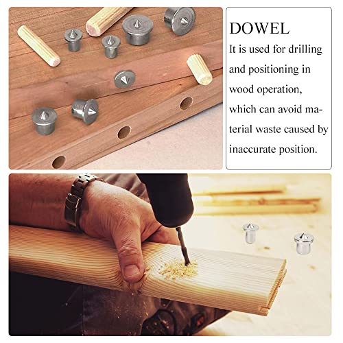 Pilikoll 24 Pcs Dowel Centre Point Set Drill Wooden Dowel Centring ...