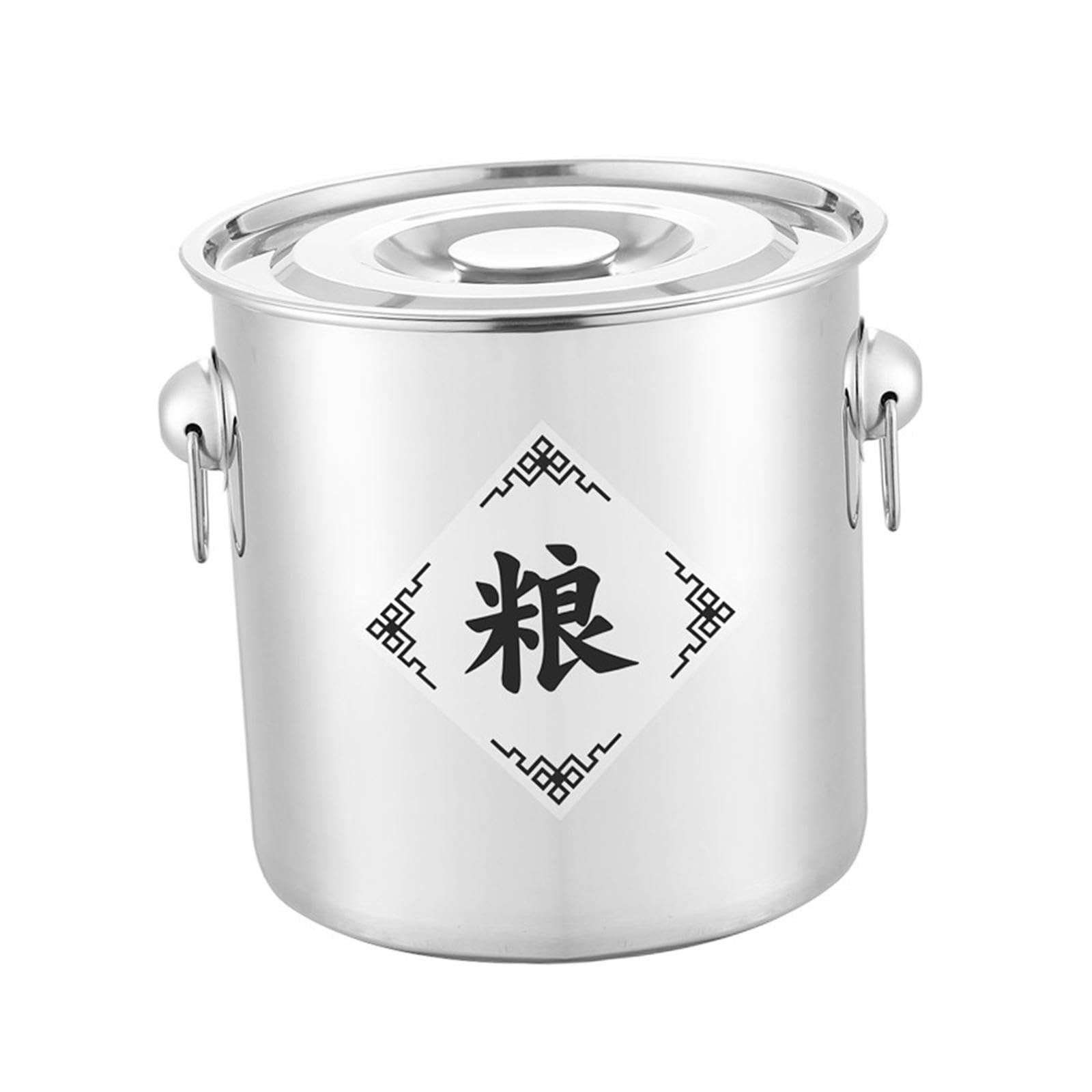 Fonowx Cereal Container, Stainless Steel Food Storage Container with ...