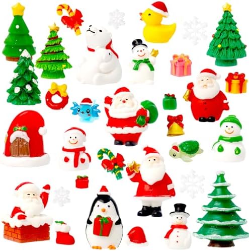 Amazon.com: DIYASY Christmas Miniature Figurines,30 Pcs Mini Crafts ...