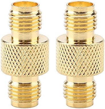 Boobrie SMA Female to SMA Female Adapter SMA Female to Female Connector Bulkhead Panel Mount SMA ...