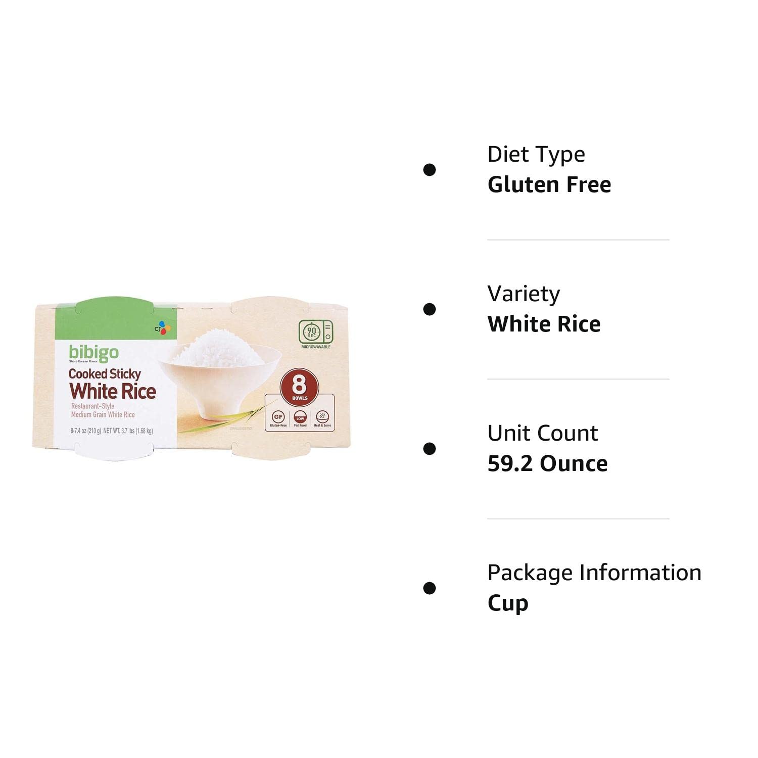 Snapklik.com : Bibigo Restaurant-Style Cooked Sticky White Rice