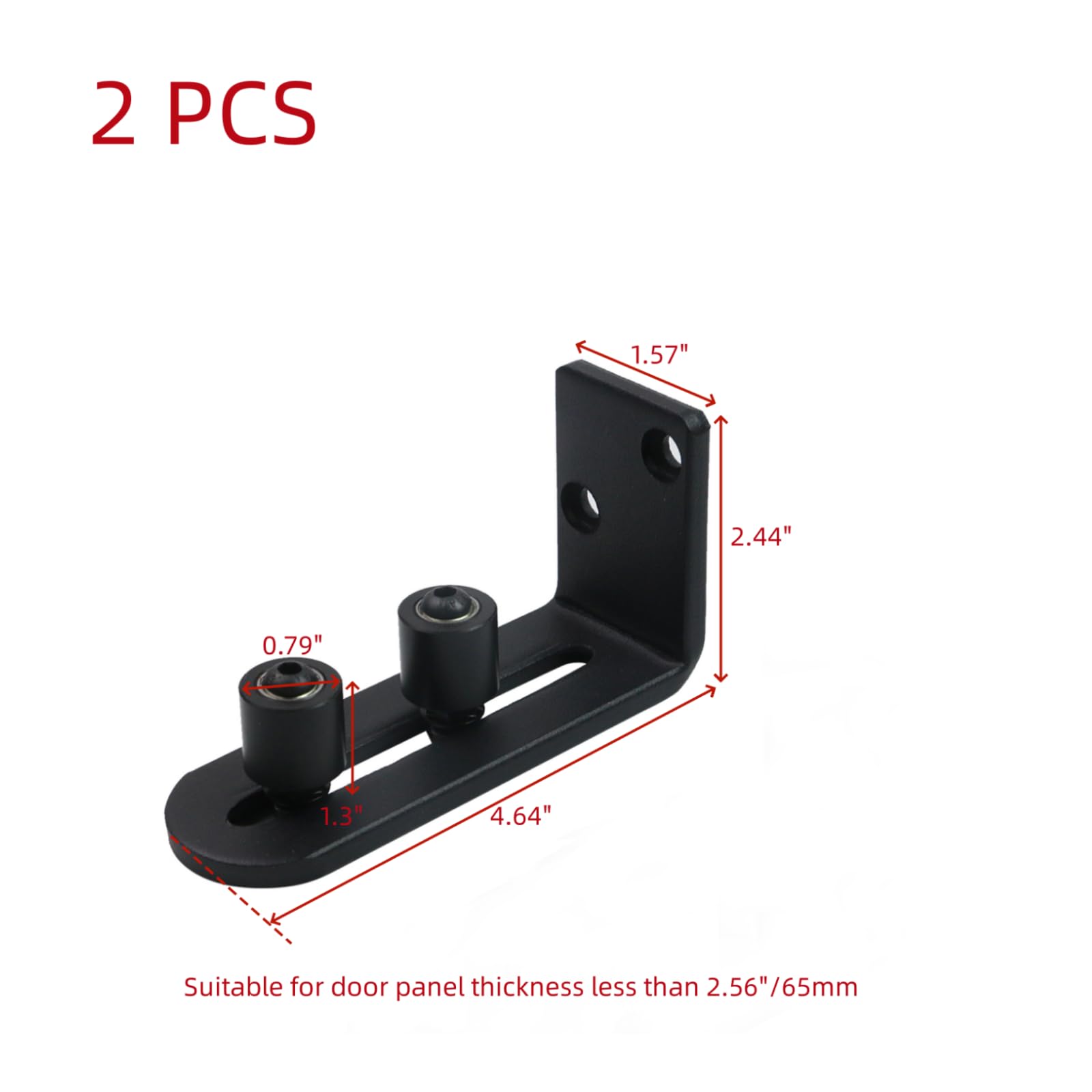 Snapklik.com : Oedema 2 Pack Barn Door Floor Guide, Wall Mount Barn ...