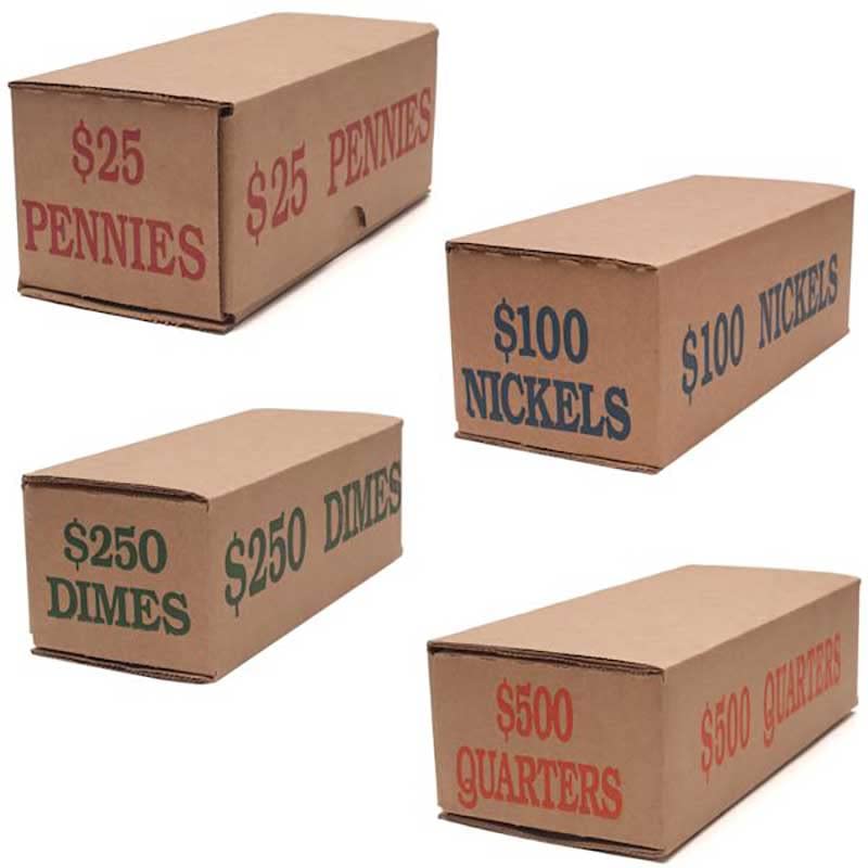 BankSupplies Penny Coin Holder Box - Pack and Ship Coin Storage Box ...