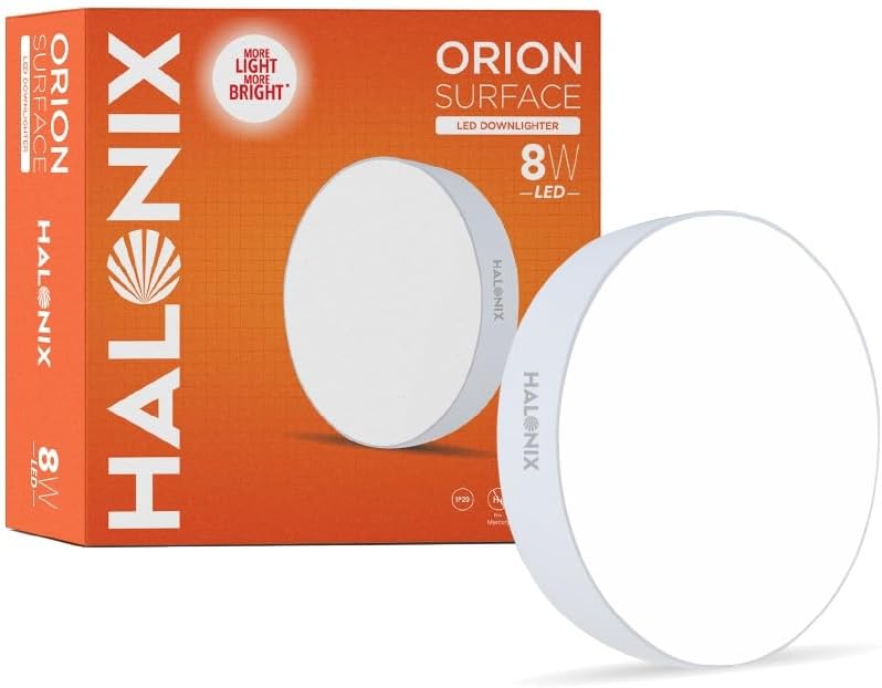 Buy Halonix 8W White Orion Round Led Rimless Surface downlighter| Led ...