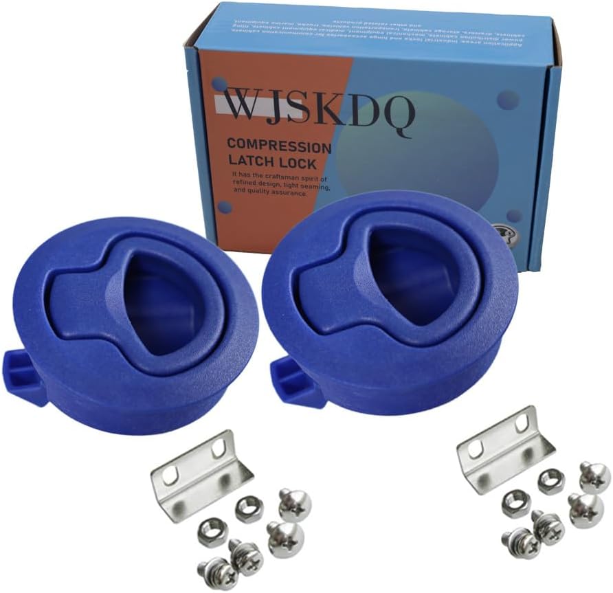 Amazon.com: 2PCS 2'' Flush Pull Slam Latch Marine Latch Boat Deck Hatch ...