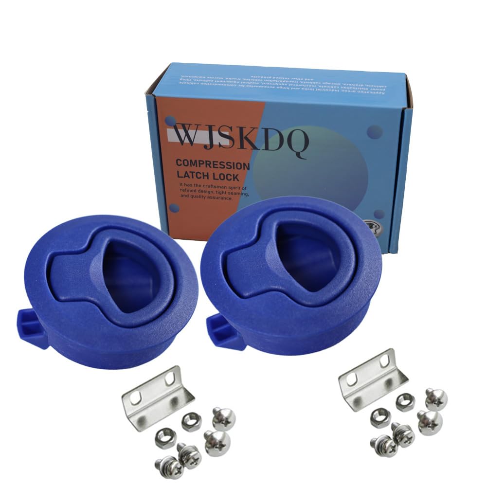 Snapklik.com : 2PCS 2 Flush Pull Slam Latch Marine Latch Boat Deck ...